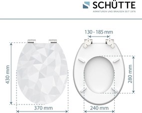 Eisl Sanitär WC prkénko MDF Soft Close Diamond High Gloss 80545