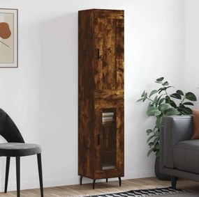 vidaXL Skříň highboard 34,5 x 34 x 180 cm kompozitní dřevo [3200402] Barva: hnědý dub