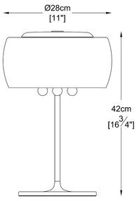 Zuma Line T0076-03E-F4FZ - Křišťálová stolní lampa CRYSTAL 3xG9/42W/230V