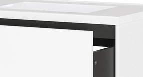 Bílá matná závěsná skříňka pod umyvadlo 81x61 cm Bodera – Germania