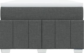 Box spring postel s matrací tmavě šedá 120x200 cm textil 3285464