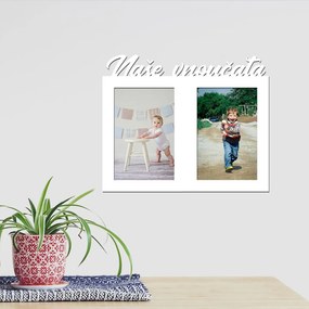 dřevo života Dřevěný fotorámeček Naše vnoučata Zvolte barvu dekoru: Bílá, Zvolte velikost fotografie (cm): 13x18, Počet fotorámečků: 2