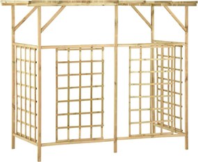 Zahradní pergola pro tři popelnice impregnované borové dřevo 316064