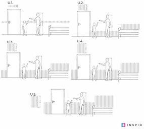 Textilní samolepka "Oblouk - Pink Garden" (Svěží teplá barva s jemností)