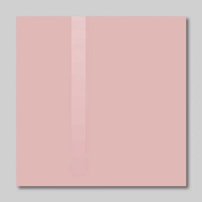 Růžová tělová skleněná magnetická tabule nalepovací na zeď Smatab® - 100 x 65 cm
