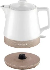 Concept RK0060 bílá / Rychlovarná konvice / 1200 W / 1 l / keramická