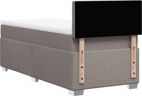 Box spring postel s matrací taupe 80x200 cm textil 3285733