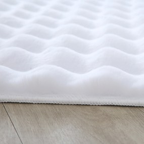 Ayyildiz, Kusový koberec Ambiance 5110 White, 160x230, bílá, obývací pokoj