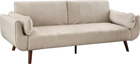 Designová rozkládací pohovka Amiyah 220 cm šampaňský samet