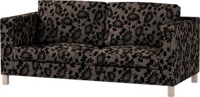 Potah na pohovku IKEA Karlanda rozkládací, krátký barva hnědá látka pletený vzor, vzorované