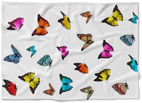 Deka Motýlci (Rozměr : 150 x 120 cm, Podšití beránkem: NE)