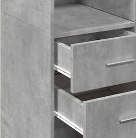 Skříň highboard betonově šedá 70x42,5x185 cm kompozitní dřevo 3281465