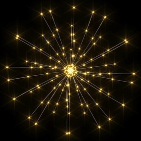 Venkovní vánoční ohňostroj teplý bílý 20 cm 140 LED diod 328596