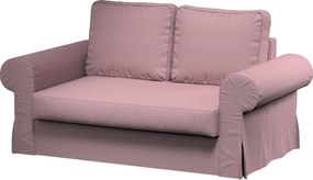 Potah na pohovku IKEA Backabro 2-místná, rozkládací barva růžová látka pletený vzor