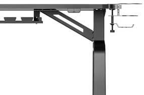 Herní stůl UTRADESK BOOSTER - 136 cm, podsvícený, černý