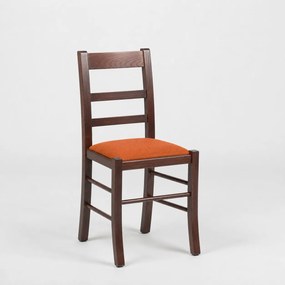 STIMA Židle FURLA s čalouněným sedákem tmavě hnědá LUX terracotta 10