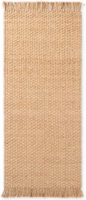 Oboustranný/ručně tkaný jutový běhoun v přírodní barvě 80x300 cm Fjord – Hanse Home
