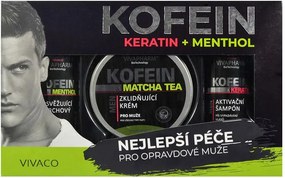 Dárková kazeta kosmetiky s keratinem a kofeinem pánská