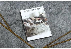 Dywany Luszczow Kusový koberec kulatý EMERALD EXCLUSIVE 1022 mramor, geometrický šedá / zlato Rozměr koberce: 120 cm KRUH