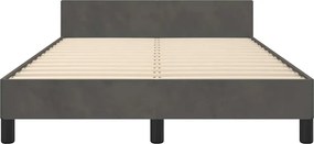 Rám postele bez matrací tmavě šedá 120x190 cm samet 3270597