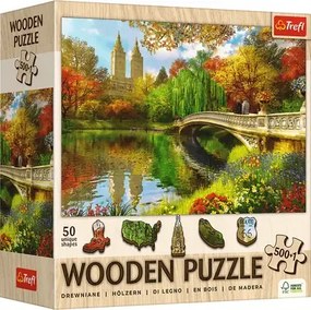 TREFL Wood Craft Origin Dřevěné puzzle Central Park, New York / 501 dí