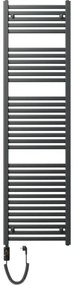 Mexen Helios, elektrické topné těleso 1800 x 500 mm, 900 W, antracitová, W103-1800-500-2900-66