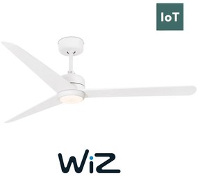 FARO NU LED 33722WP 52“ matná bílá/matná bílá Reverzní stropní ventilátor WiZ