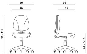 ANTARES - V10455513 - 1040 ERGO ANTISTATICKA SEDA, Šedá