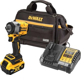 DeWALT - 18V AKU rázový utahovák, 1x aku 5,0 Ah Li-Ion, nabíječka DCF922NA3