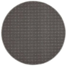 Condor Carpets, Kusový koberec Udinese hnědý kruh, 80x80 (průměr) kruh, hnědá, chodba / předsíň