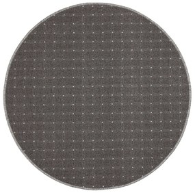 Vopi koberce Kusový koberec Udinese hnědý kruh - 120x120 (průměr) kruh cm