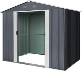 Riwall PRO RMSA 6x8 Anthracite - zahradní domek kovový 2,4 x 1,7 m se sedlovou střechou Antracit