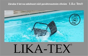 Doppler Melia LIKA-TEX® antracit - luxusní zahradní souprava - Rozbalené zboží (N603)