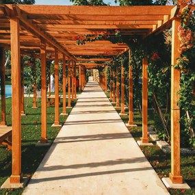 Pergola KONCEPT 9,5 - střecha se sklonem Přírodní 500x300x230/210 Osobní odběr/vlastní doprava