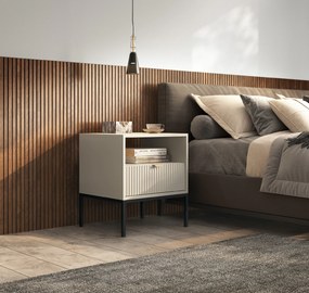 PCo Noční stolek NEMO S54, 54 cm Kašmír Dekor nohou: Černé