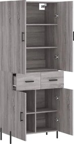 Skříň highboard šedá sonoma 69,5 x 34 x 180 cm kompozitní dřevo 3198159
