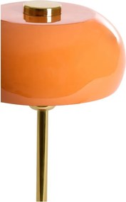 Oranžová stolní lampa s kovovým stínidlem (výška 40 cm) Surin – Light &amp; Living