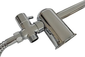 Relax Slim Chrom Sprchový set s baterií - hranatý