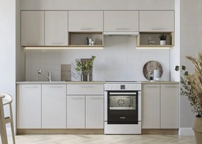 HALMAR VIOLA kuchyně 260 kašmír/dub cremona