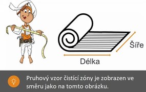 Betap, Běhoun na míru Polo grey (čistící zóna), šíře 100 cm, šedá, chodba / předsíň