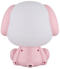 Globo 21761P - LED Stm. nab. dětská noční lampička PUPPY 1W/5V 500 mAh růžová