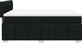 Box spring postel s matrací černá 140x200 cm textil 3289400