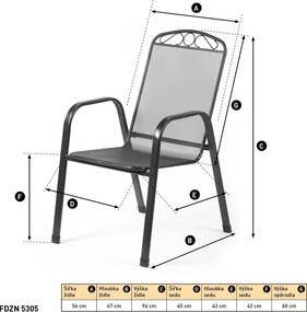 Fieldmann IRIS 6 Set zahradní nábytek