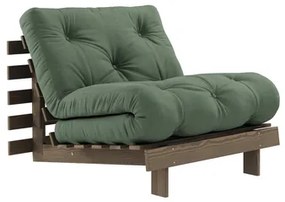 sofa ROOT by Karup - 90*200 cm carob (hnědá) + futon olive green 756