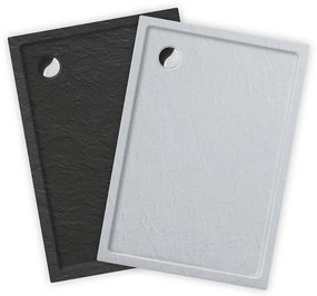 Roth FLAT STONE EFFECT sprchová vanička 80 × 80 x 5 cm - antracit 8000310