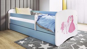 XXXLutz POSTEL PRO DĚTI A MLÁDEŽ 80/160 cm, modrá, bílá MID.YOU - Dětské pokoje sestavy - 002142000251