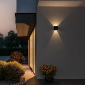 Brilagi - LED Venkovní nástěnné svítidlo CUBE LED/6W/230V černá IP54