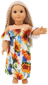Šatičky pro panenky Baby Born a American girl (43 cm) Varianta: XM121 slunečnice
