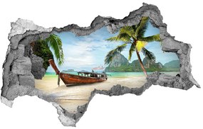 Wallmuralia Nálepka fototapeta 3D výhled Palmy na pláži 95x73 cm