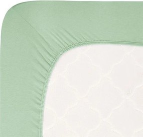 Napínací prostěradlo jersey s elastanem zelené